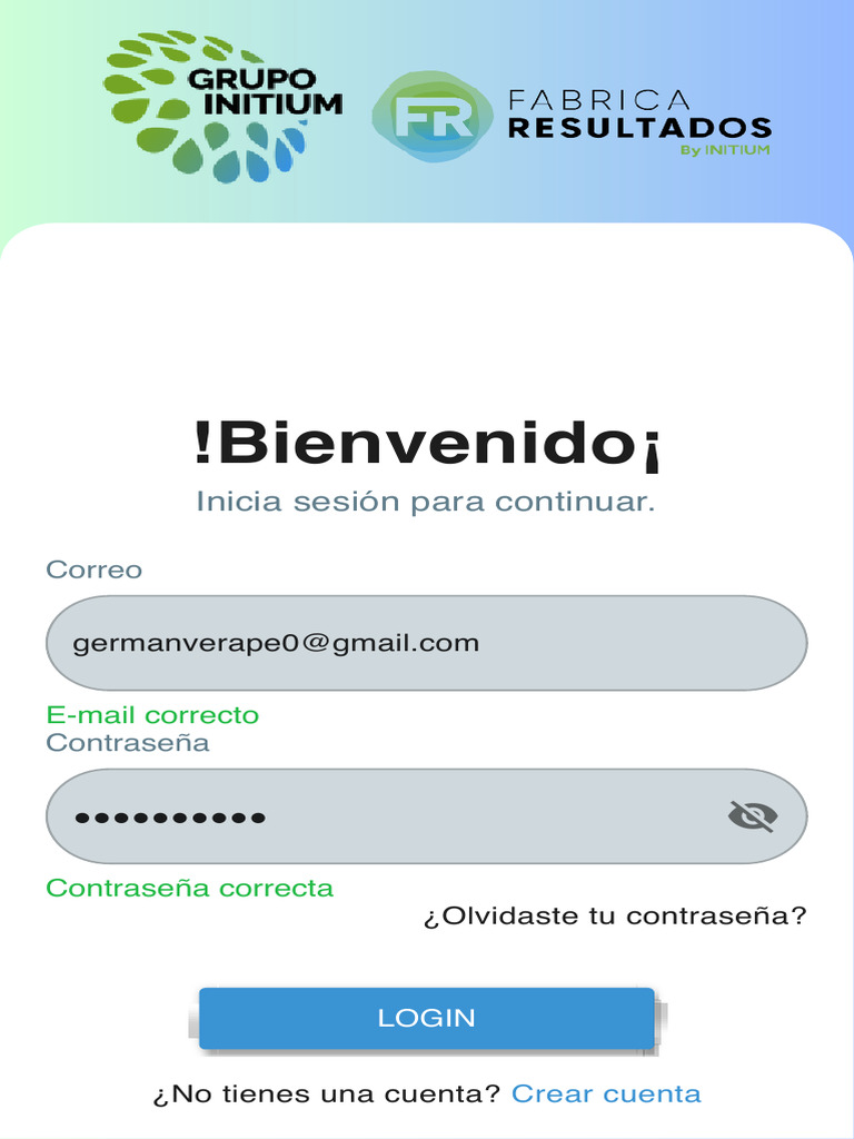 Iniciar sesión en Initium App | PDF