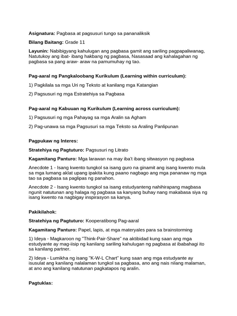 Lesson Plan Pdf