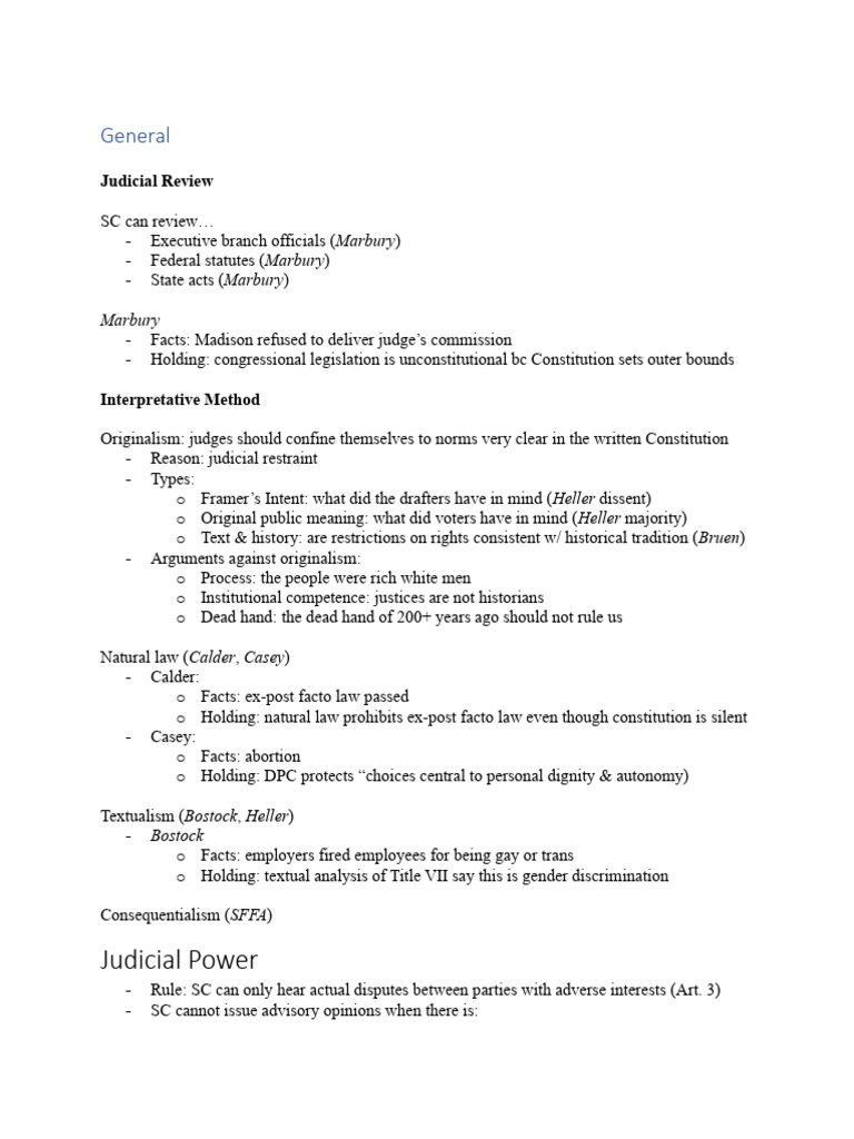 Judicial Review and Constitutional Principles | PDF | Commerce Clause ...