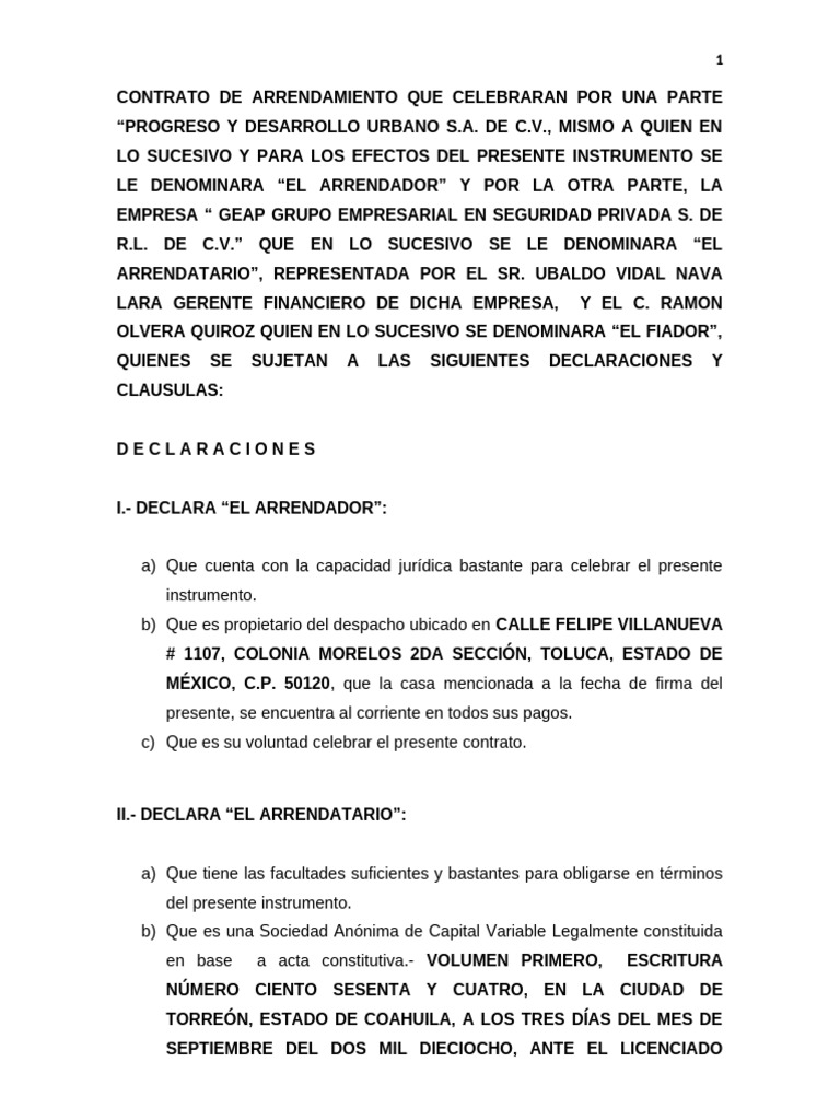 Contrato de Geap | PDF | Daños y perjuicios | Derecho privado