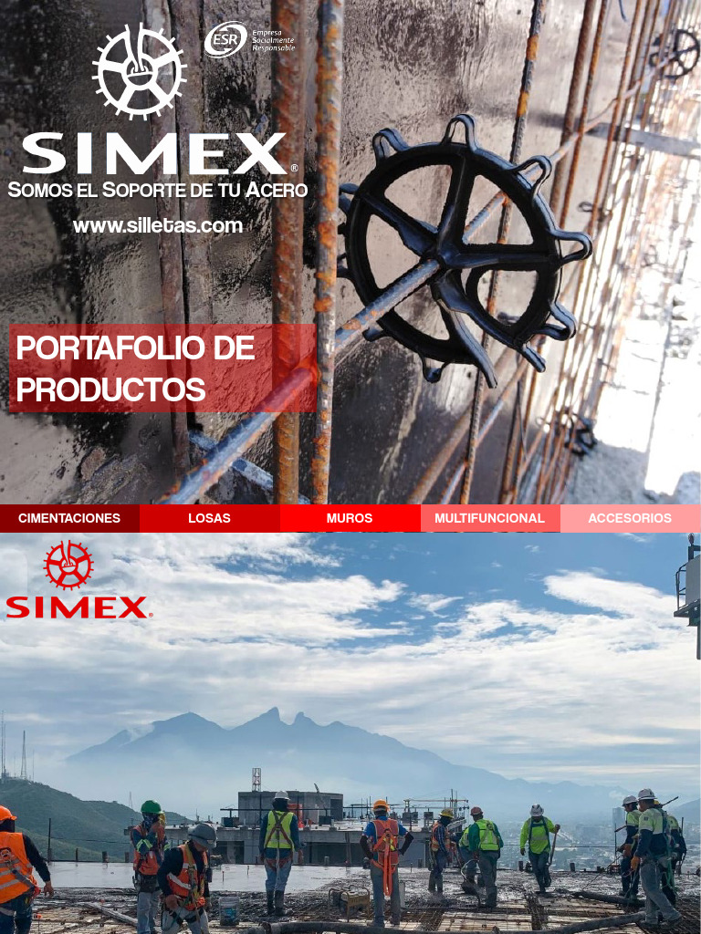 Portafolio Productos Simex 2023-b7 | PDF | Hormigón | Conector eléctrico