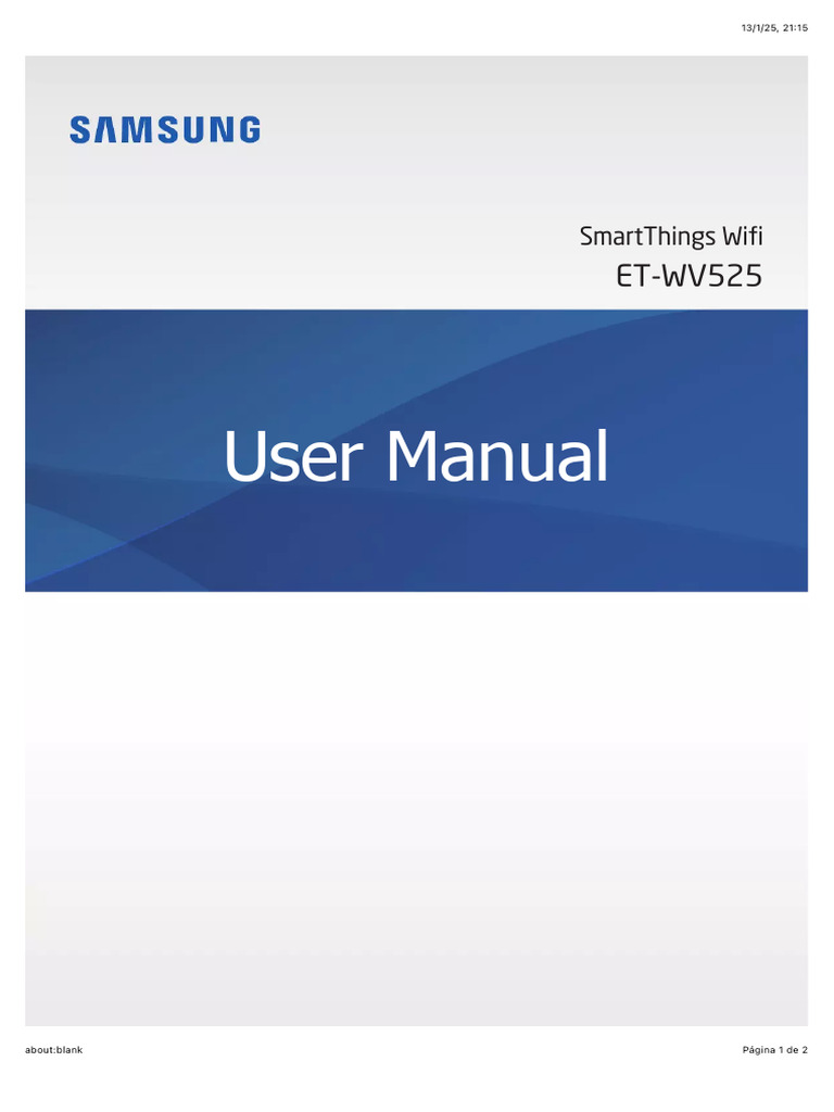 Manual Samsung SmartThings (Español - 87 Páginas) | PDF