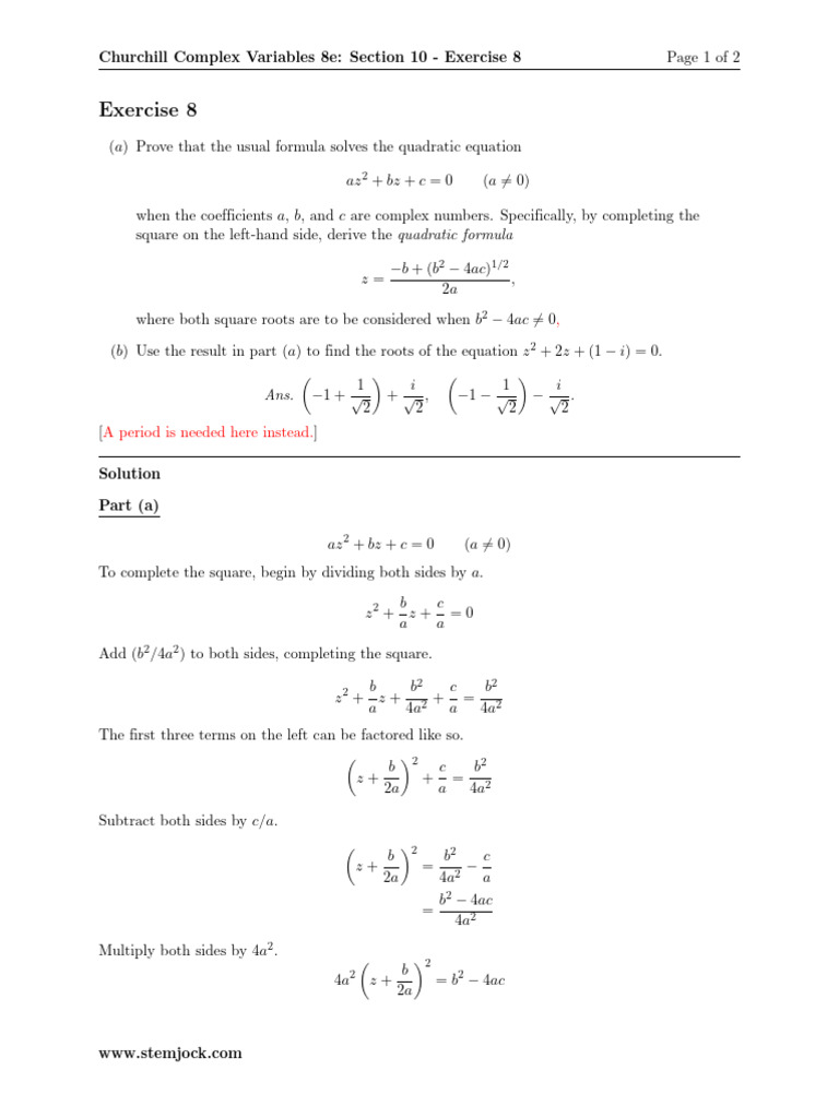 Churchill CV8 Es 10 e 8 | PDF | Quadratic Equation | Equations