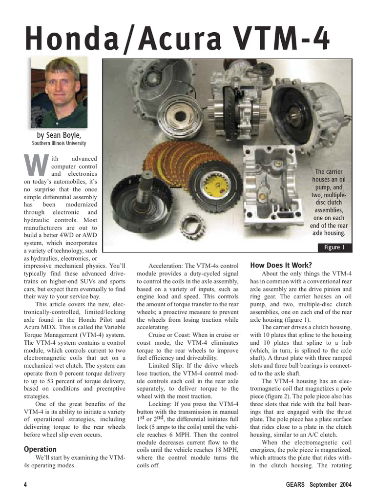 VTM-4 Explained 2004 - 9 - 04 | PDF | Axle | Four Wheel Drive