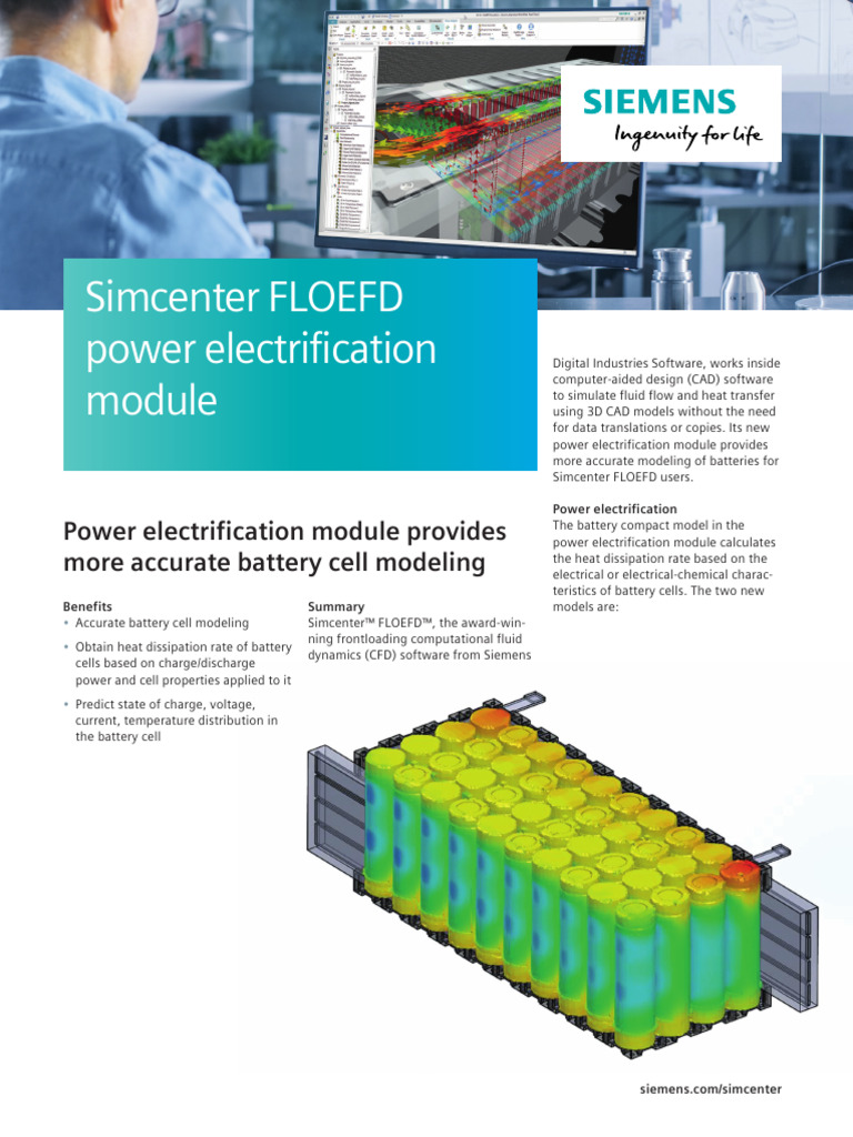 Siemens SW Simcenter FLOEFD Power Electrification Module FS | PDF ...