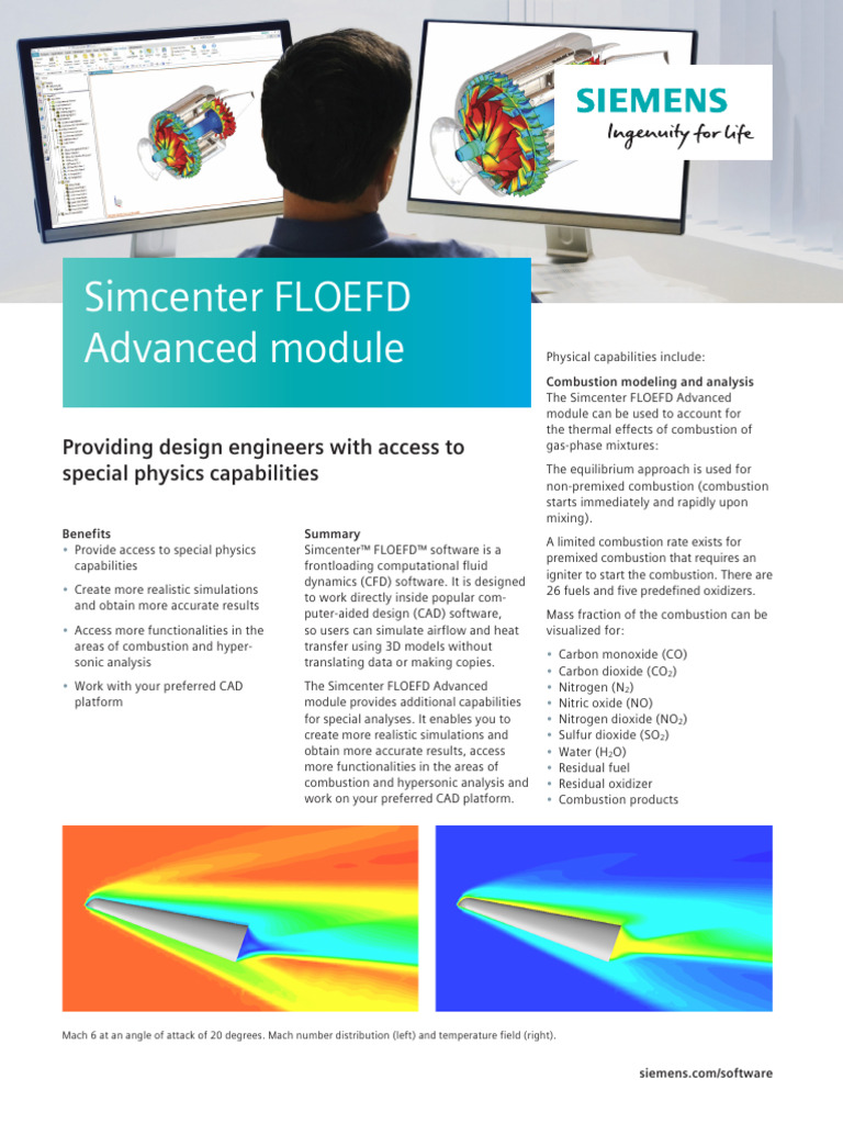 Siemens SW Simcenter FLOEFD Advanced Module Fact Sheet | PDF ...