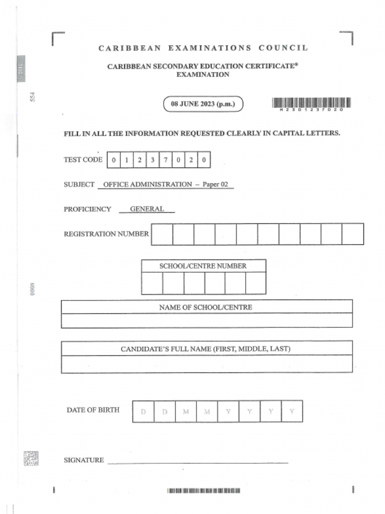 OA June 2023 P2 | PDF