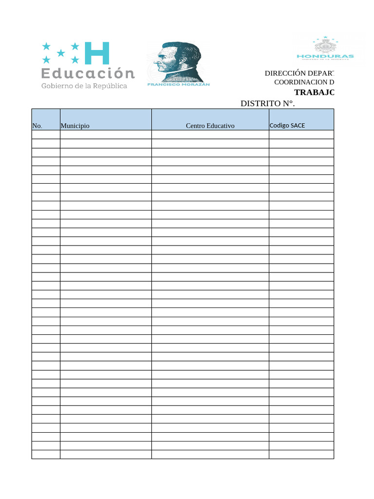 Cuadro Excel de Los Listados Graduando 2024 | PDF