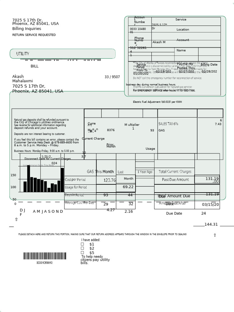 Akash Bill Copy | PDF | Fee | Government Finances