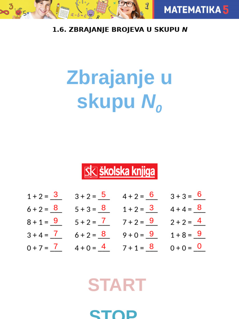 1 6 Zbrajanje U Skupu n0 | PDF
