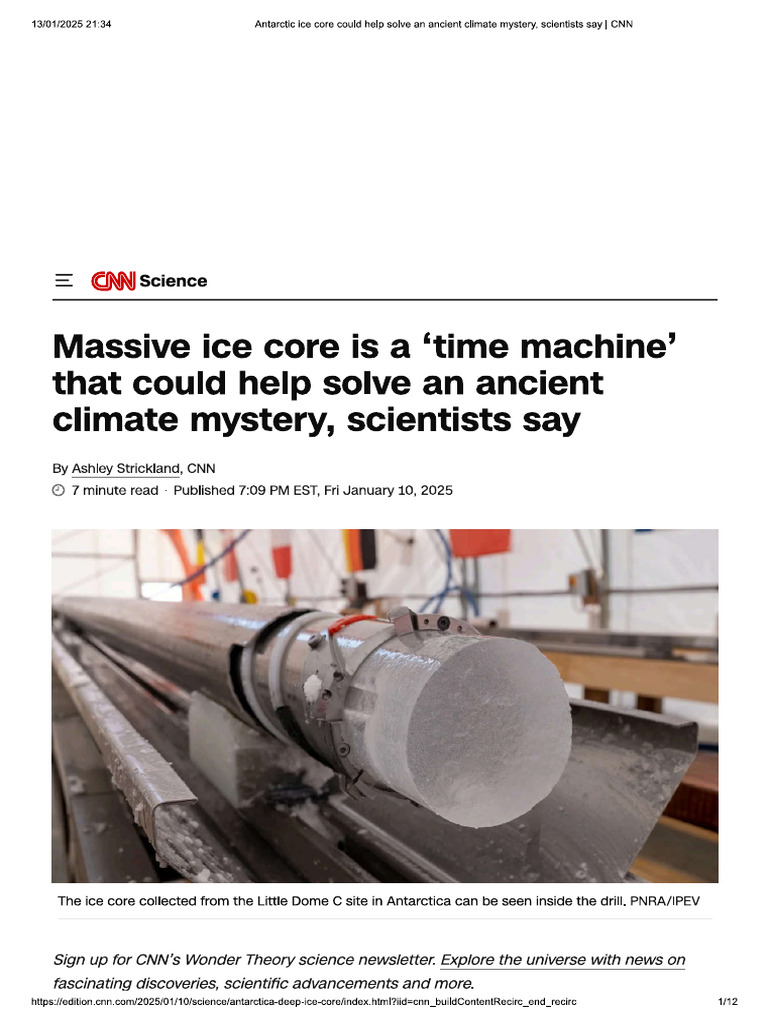 Antarctic Ice Core Could Help Solve An ... Climate Mystery, Scientists ...