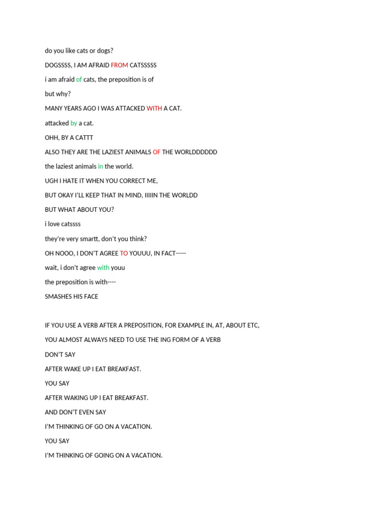 ENGLISH SCRIPT | PDF