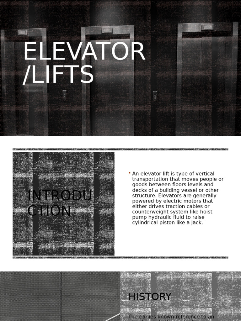 Presentation | PDF | Elevator | Engines