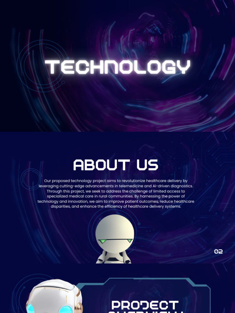 Purple Futuristic Technology Presentation Pdf Pdf Software