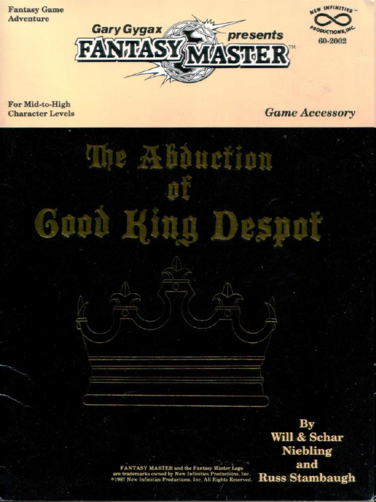Abduction of Good King Despot | PDF