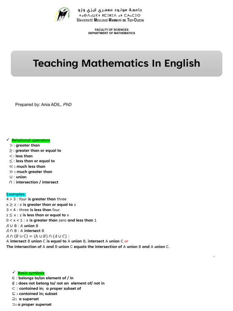 Teaching Mathematics in English p2 | PDF | Mathematics