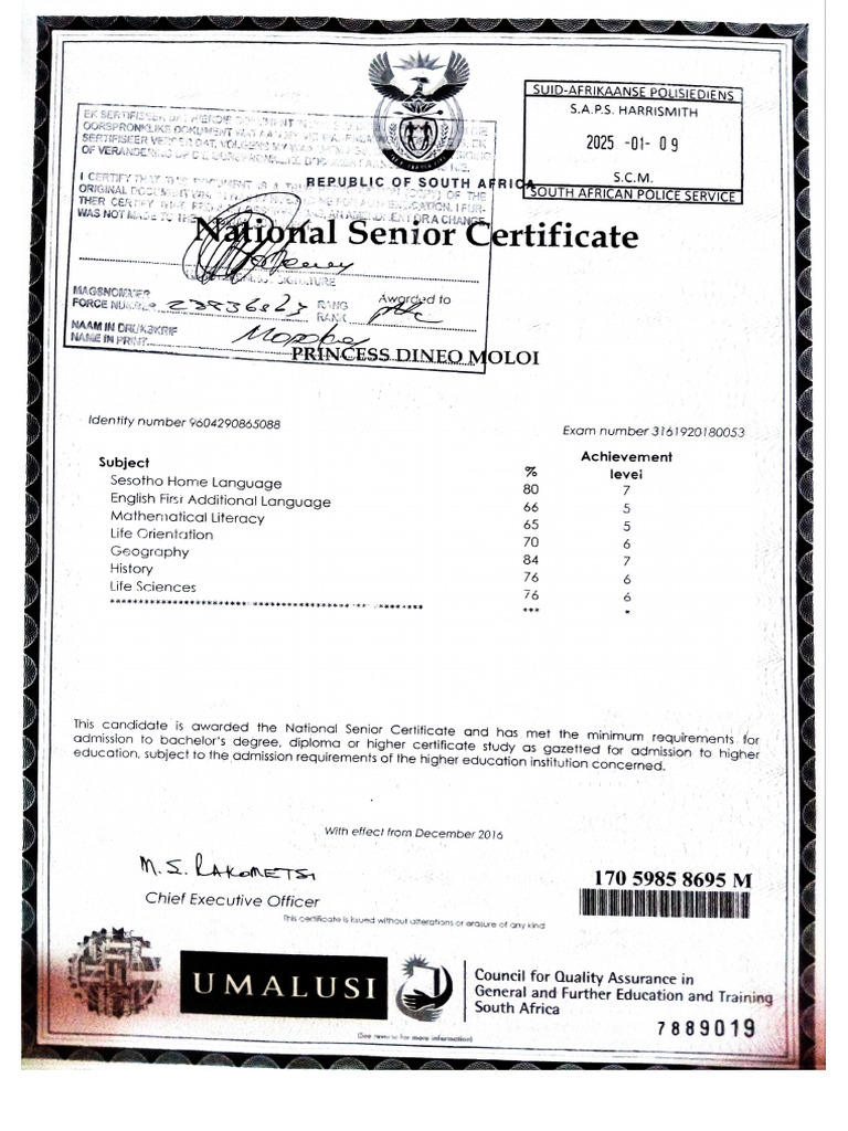 Matric...Scan | PDF