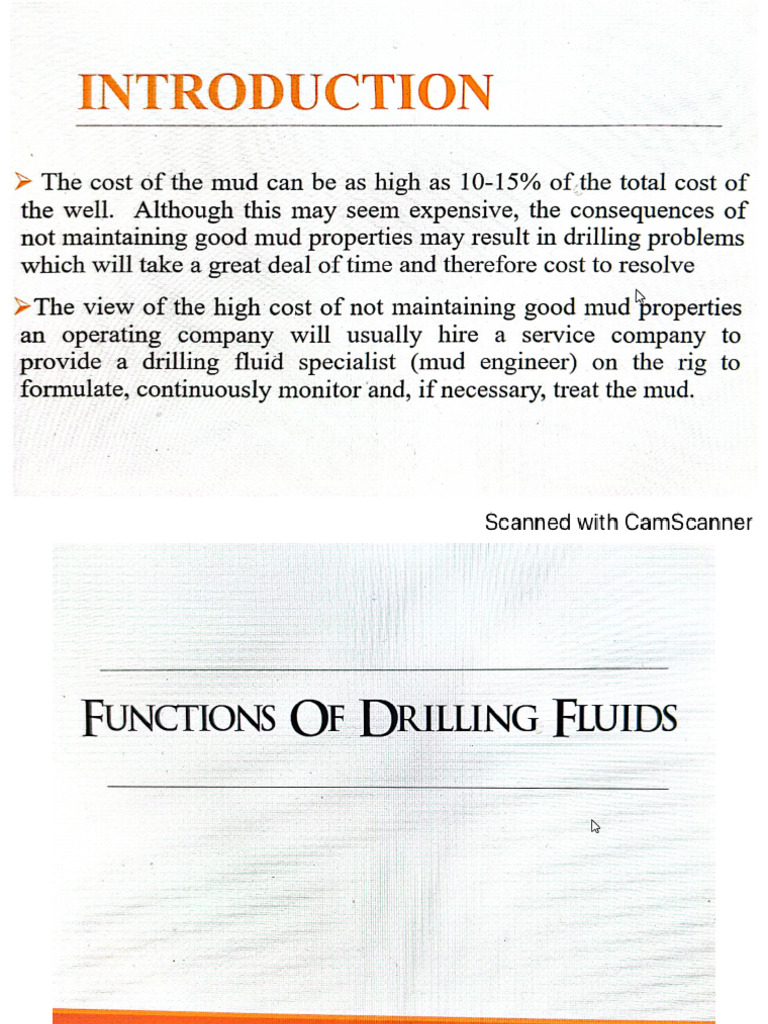 Introduction of Drilling Fluids. | PDF
