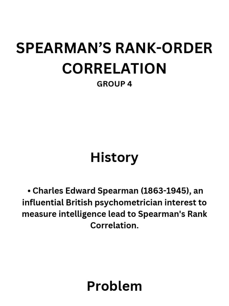 Spearmans Correlation Pdf Spearmans Rank Correlation Coefficient Statistical Analysis