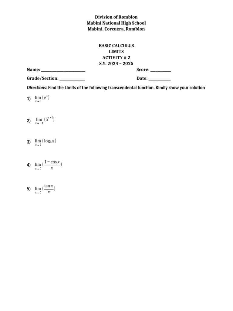 Performance 2 Basic Calculus | PDF