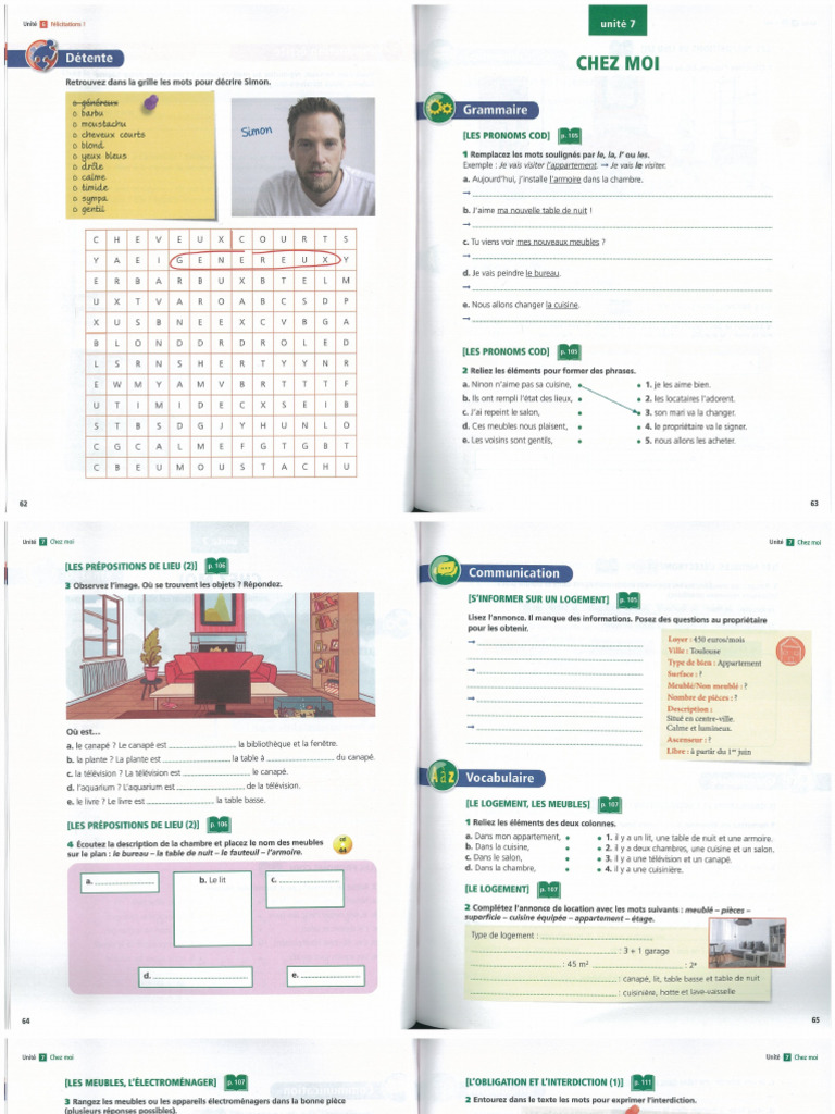 Cahier - Unit 7-12 | PDF