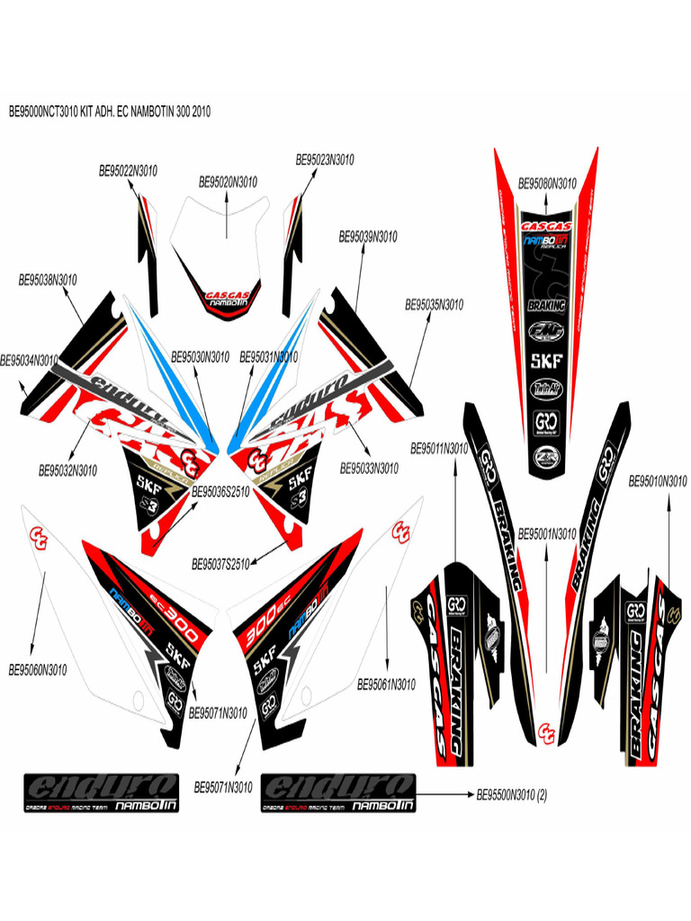 calcomanias gasgas nambotin 2010 | PDF