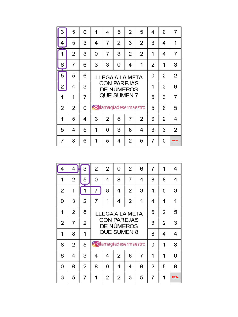 Sopa de Números ¡Encuentra y Suma! | PDF