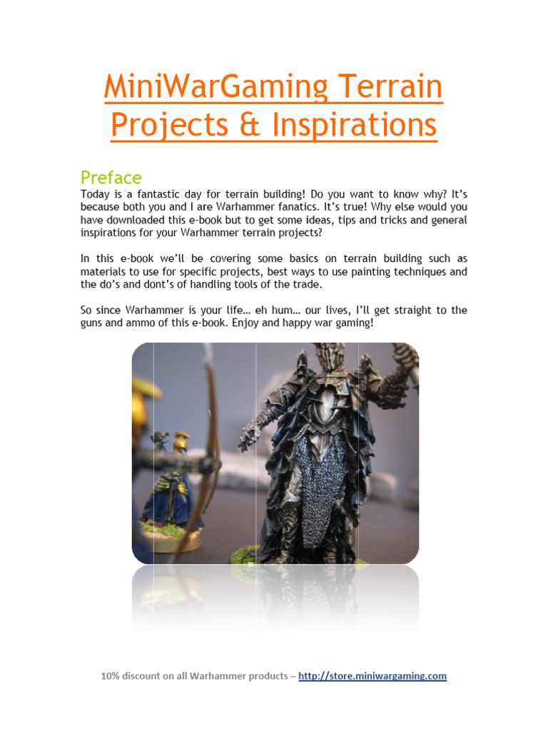 MiniWarGaming Terrain Projects | PDF | Paint | Pallet