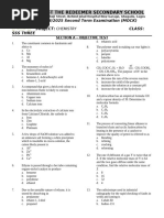 SS1 Second Term Chemistry Exam Questions | PDF | Chemical Bond ...