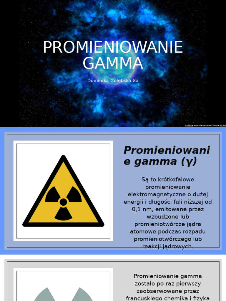 Promieniowanie Gamma | PDF