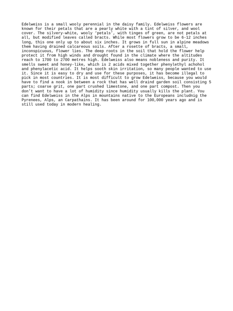 Edelweiss | PDF
