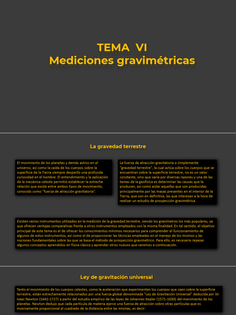 Mediciones Gravimétricas y Gravedad Terrestre | PDF | Medición | Fuerza