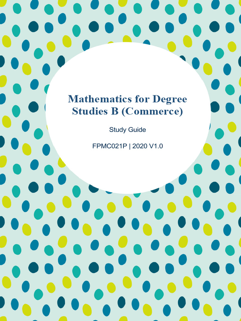 FPMC021P - Chapter 1 | PDF | Function (Mathematics) | Trigonometric Functions