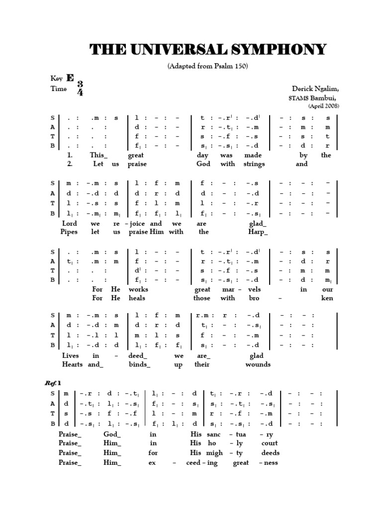 The Universal Symphony-1 | PDF | Psalms | Ketuvim