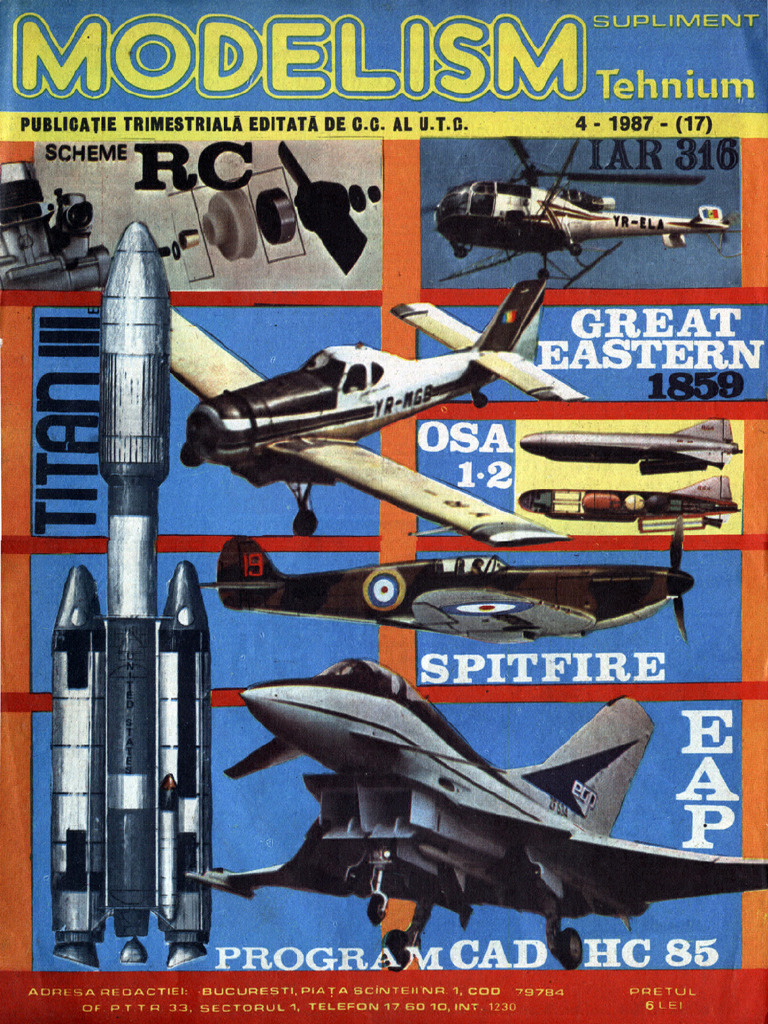 Cristian Crăciunoiu - Modelism, Supliment Tehnium 1987 - 4 (1987) | PDF