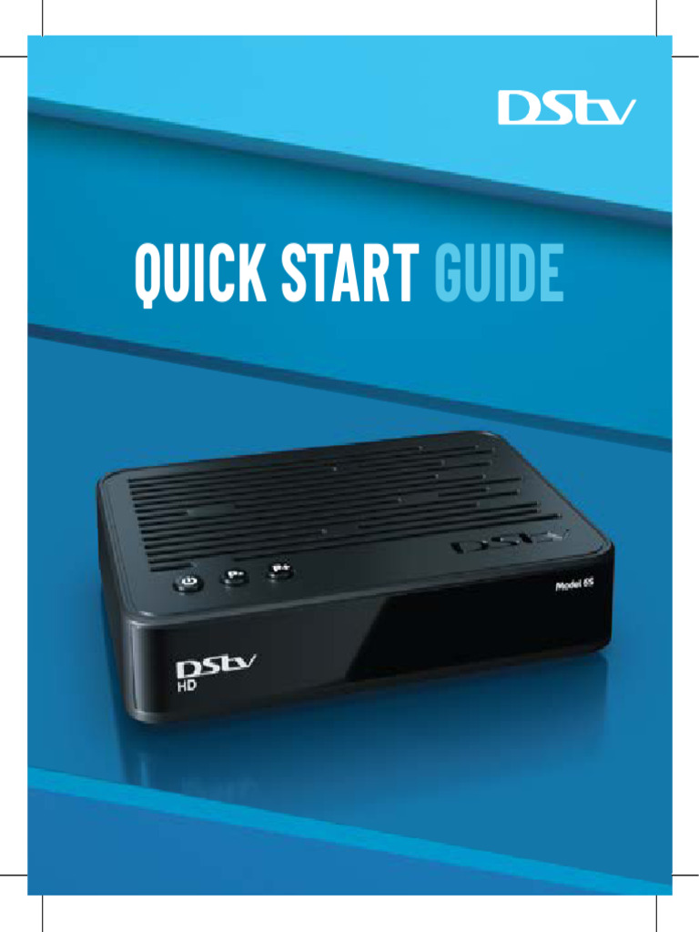 Dstvhd6s Quickguide v22 e Dec2020 | PDF