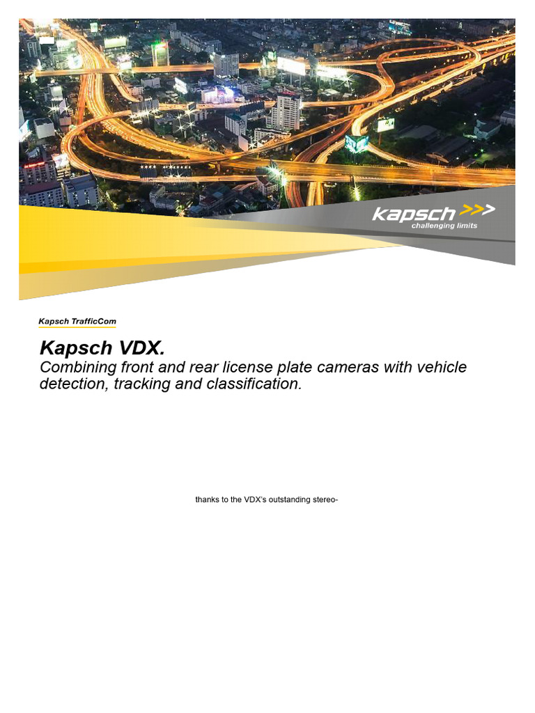 03-Kapsch-VDX Datasheet | PDF | Infrared