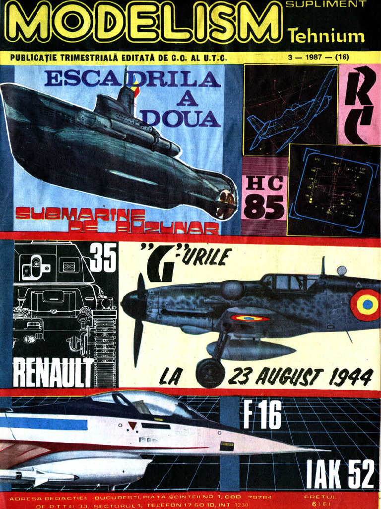 Cristian Crăciunoiu - Modelism, Supliment Tehnium 1987_3 (1987) | PDF