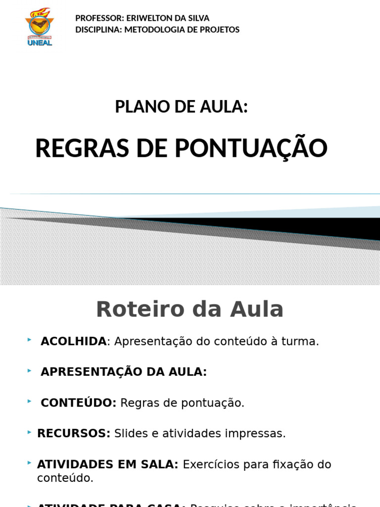 Plano de aula sinais de pontuação oficial - Copia | PDF