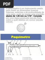 Leitura Paquimetro Polegada | PDF | Metrologia