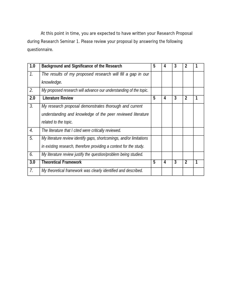 Thesis Proposal Evaluation Form | PDF | Methodology | Theory