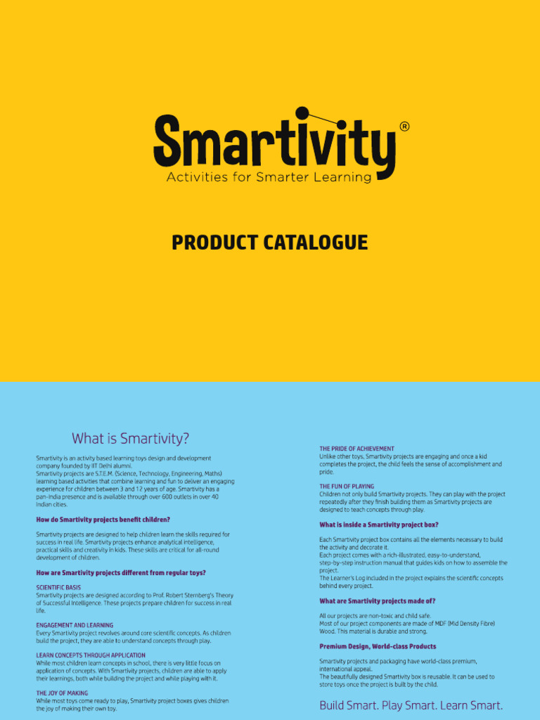Smartivity STEM Educational Toys Catalog | PDF