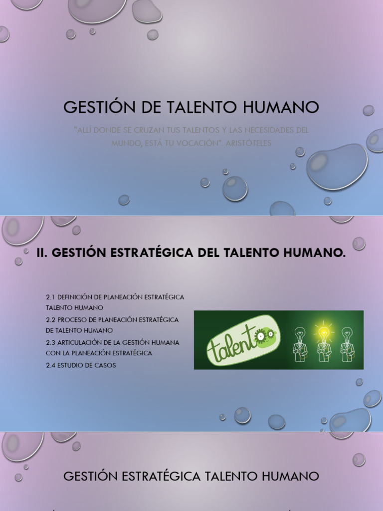 Gestión de Talento Humano Unidad II | PDF | Liderazgo | Análisis FODA