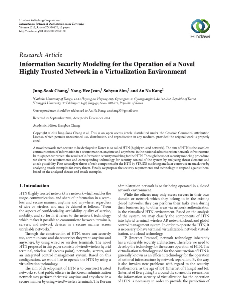 Information Security Modeling For The Operation of | PDF | Security | Computer Security