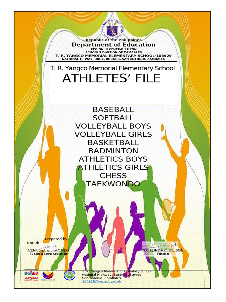 T.R. Yangco Memorial Elementary Sports | PDF