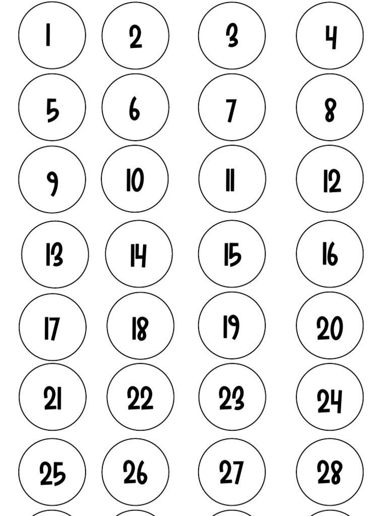 Number Labels | PDF