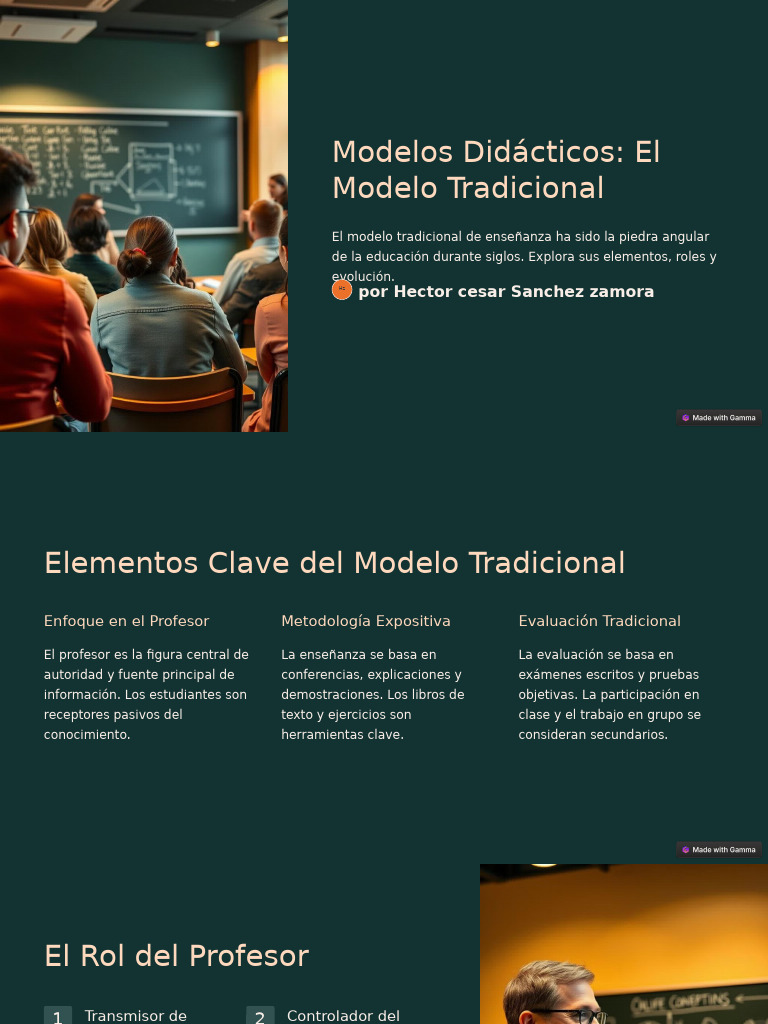 Modelos Didacticos El Modelo Tradicional | PDF | Enseñando | Maestros