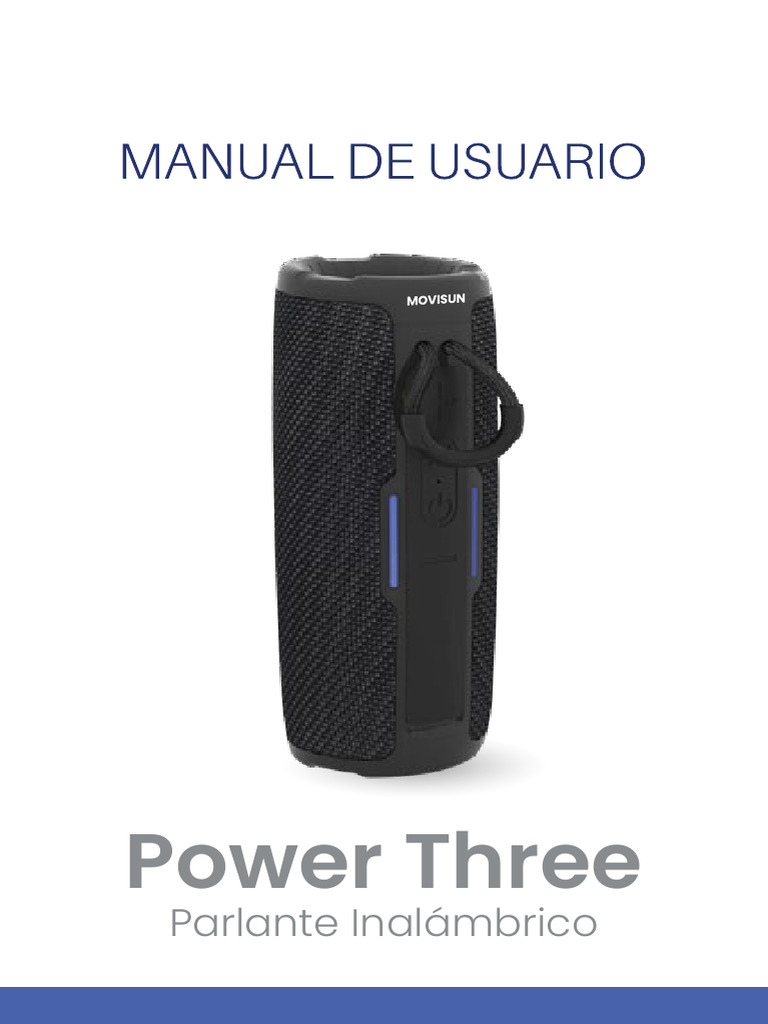 Manual Parlante POWER THREE V2023 20240710 180200 | PDF | Bluetooth ...