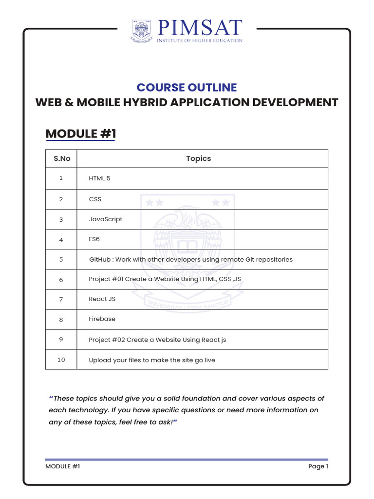 PIMSAT Module 1,2 - 240907 - 122142 | PDF | Java Script | Html