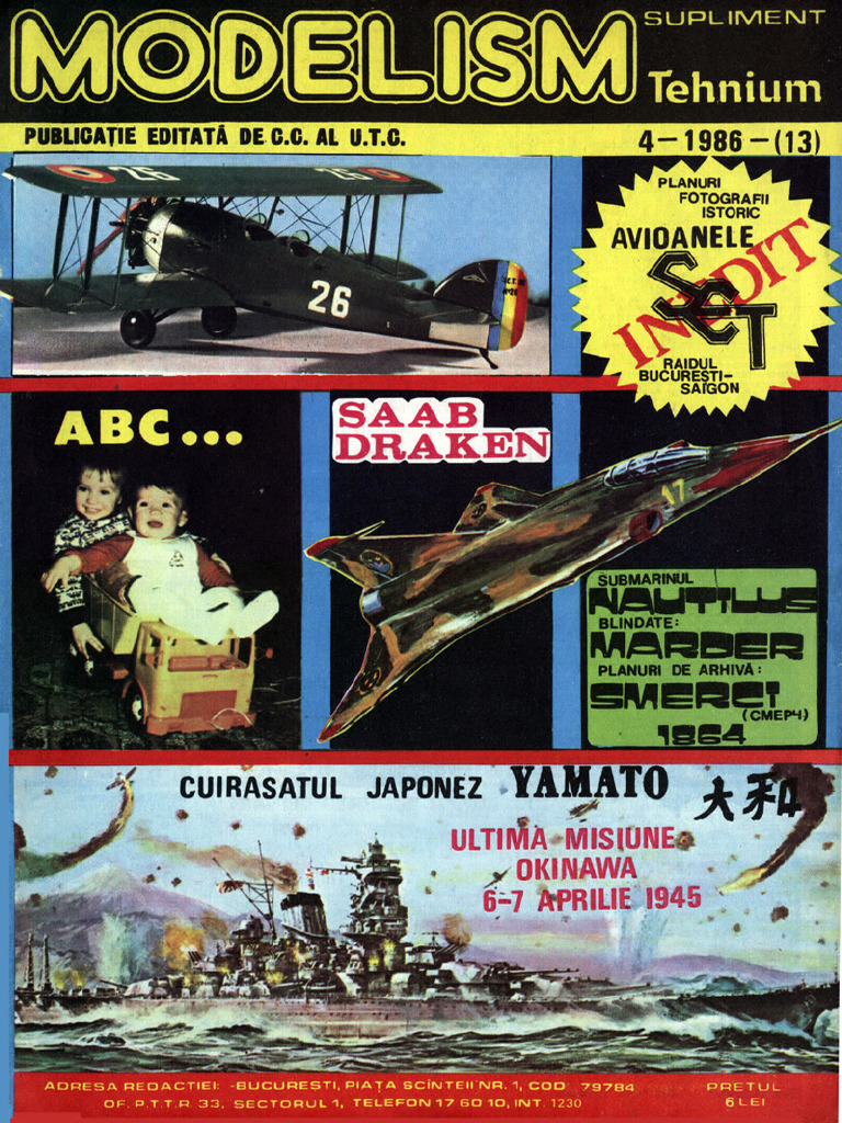 Cristian Crăciunoiu - Modelism, Supliment Tehnium 1986 - 4 (1986) | PDF